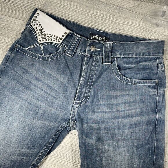 Pelle Pelle | Jeans | Vintage Pelle Pelle Jeans Mens 34x34 Blue Leather ...